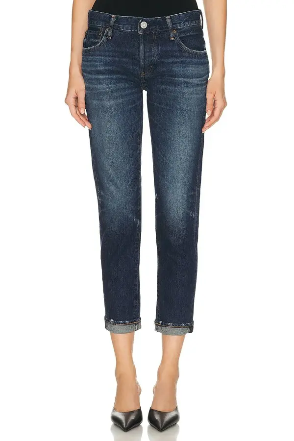 Moussy Vintage Camden Tapered Jeans - Dark Blue