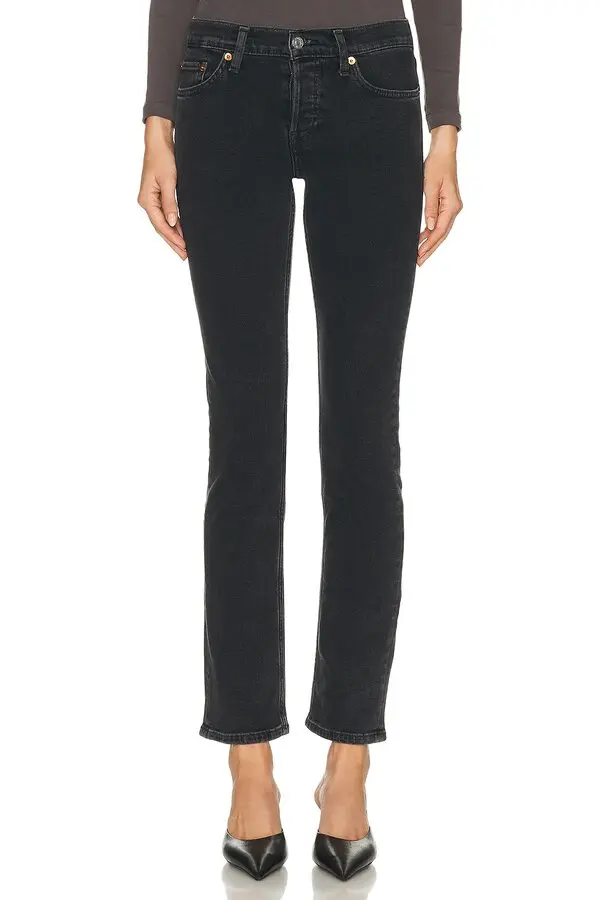 RE/DONE The Slim Cig Jeans - Back To Black