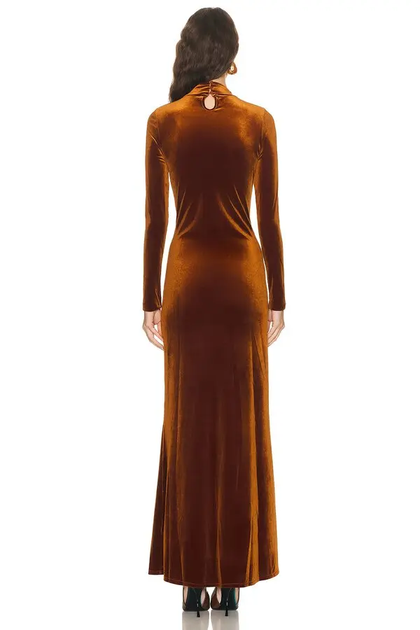 SEROYA Viola Velvet Maxi Dress