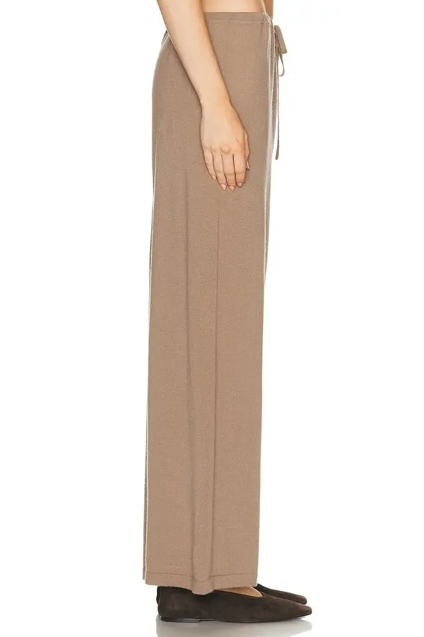 Enza Costa Tissue Cashmere Drawcord Pant - Walnut