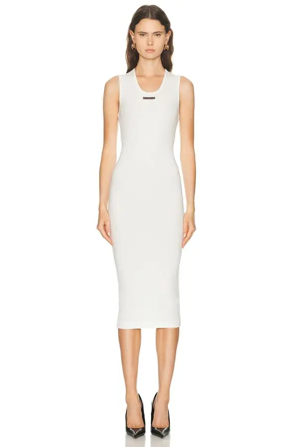 Fear Of God Rib Tank Dress - Cloud White