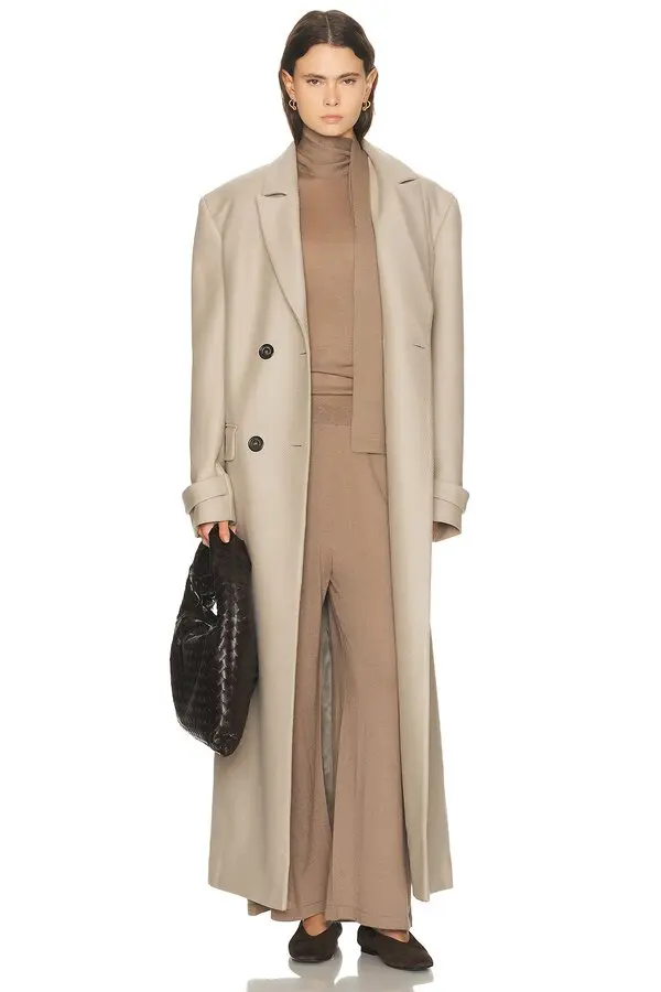Enza Costa Tissue Cashmere Sleeveless Scarf Sweater - Walnut