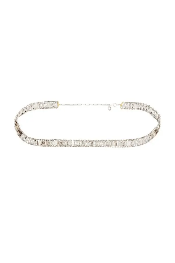 Isabel Marant Yrella Metallic Belt - Silver & Dore