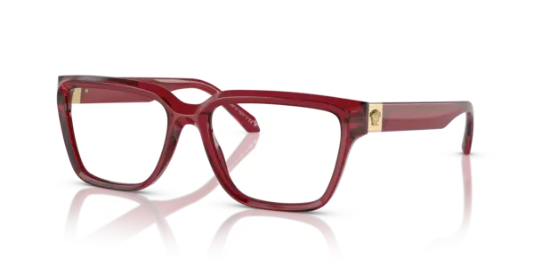 Versace Ve3357 Eyeglasses - Transparent Rouge