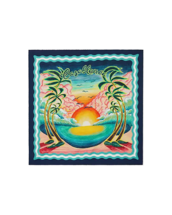 Casablanca Danse De La Mer Medium Silk Scarf By - Multicolor