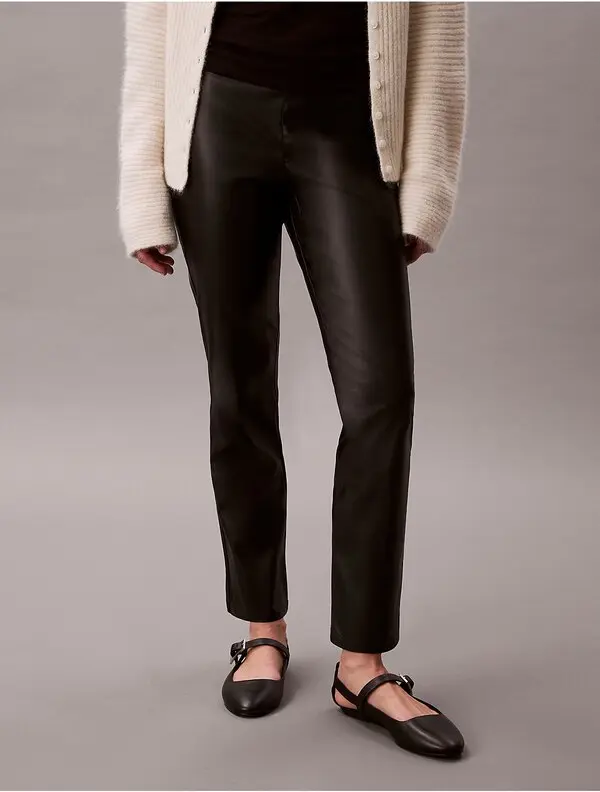 Calvin Klein Faux Leather Leggings