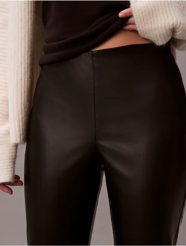 Calvin Klein Faux Leather Leggings