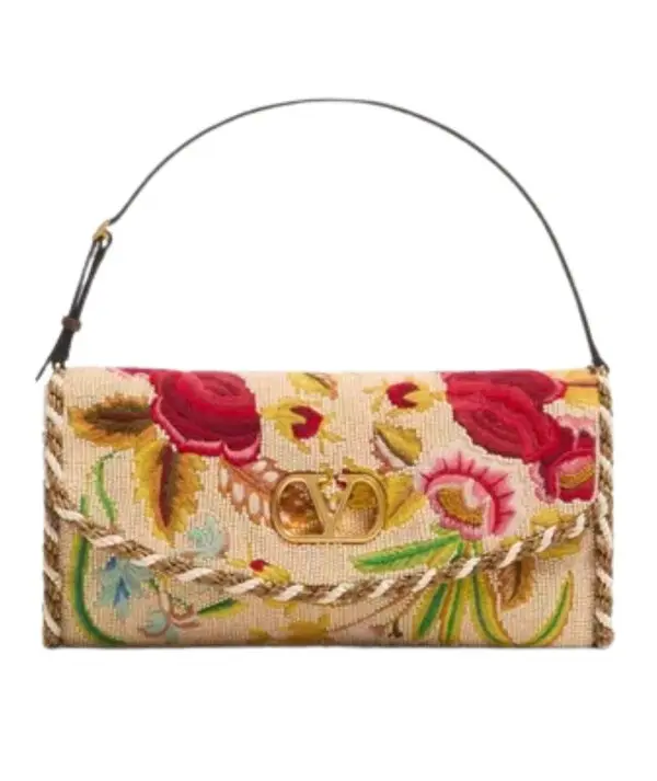Valentino Garavani Embroidered Small Shoulder Bag - Multicolour