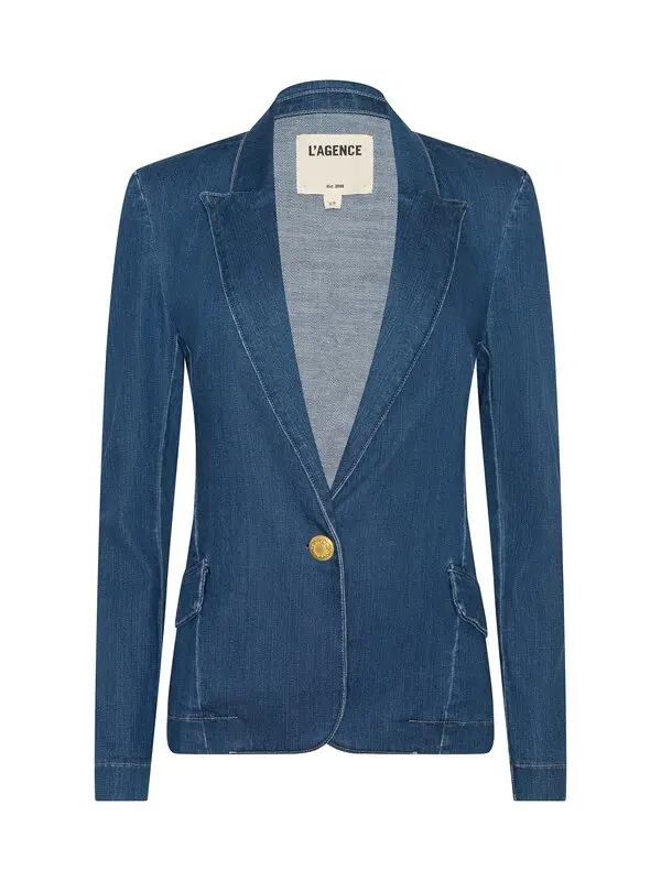 L'Agence Baldwin Denim Blazer