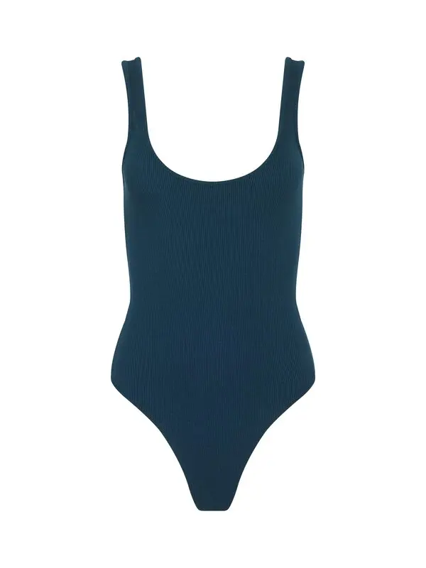 L'Agence Nica Scoopneck Bodysuit - Deep Teal