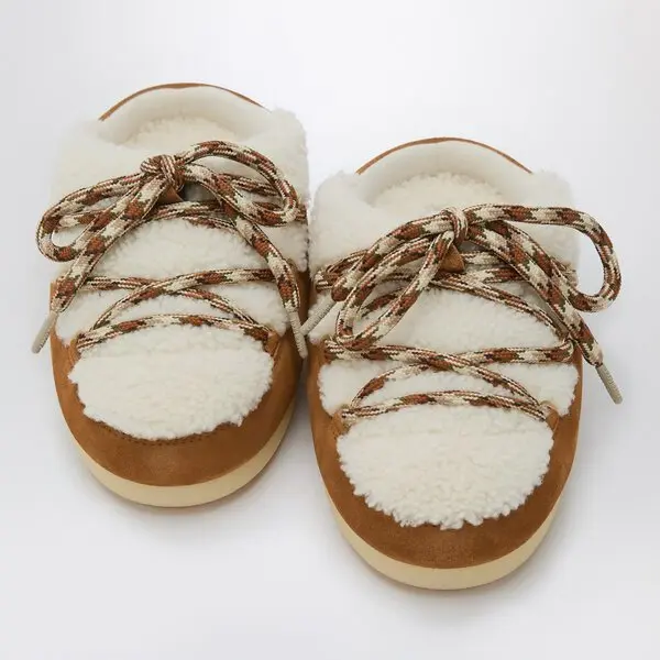 Moon Boot Shearling Mules - Brown