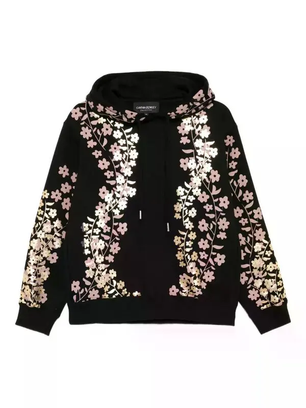 Cynthia Rowley Foil-print Hoodie
