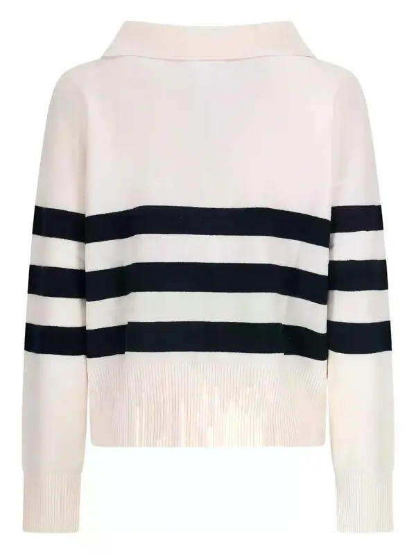 NOTSHY Irina Striped Polo-collar Sweater