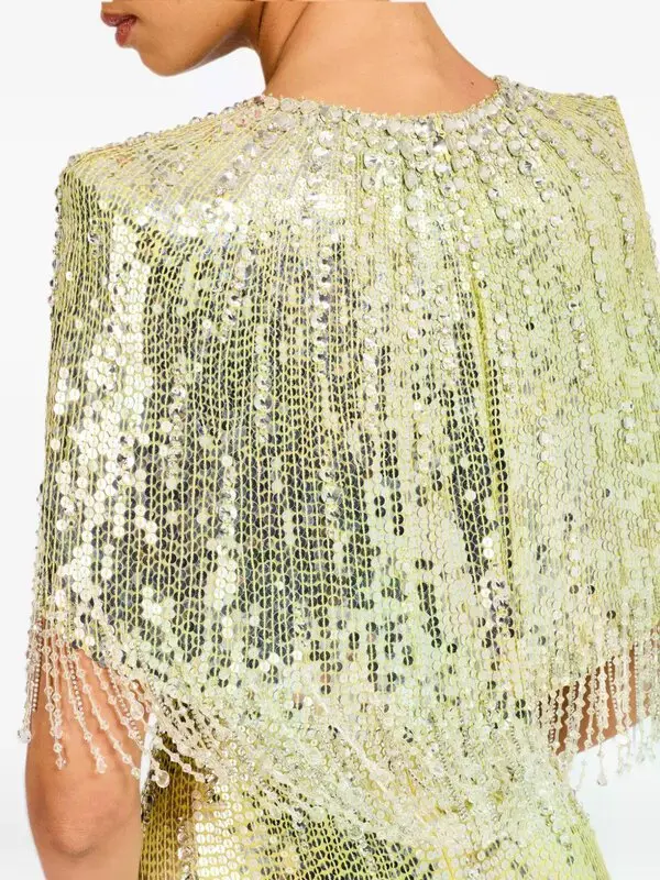 Jenny Packham Blake Sequin-embellished Maxi Dress - Yellow