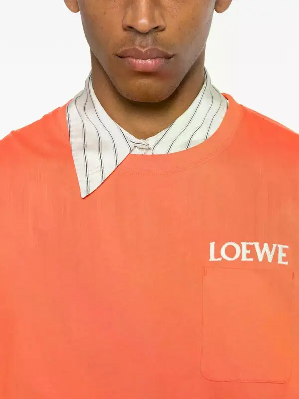Loewe Relaxed Fit T-shirt In Cotton - Orange