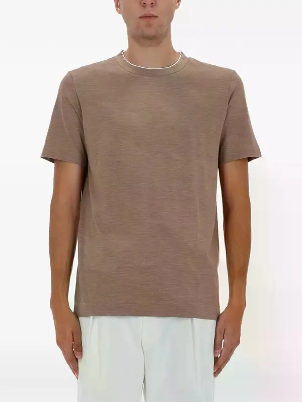BOSS Camel Trim T-shirt - Brown