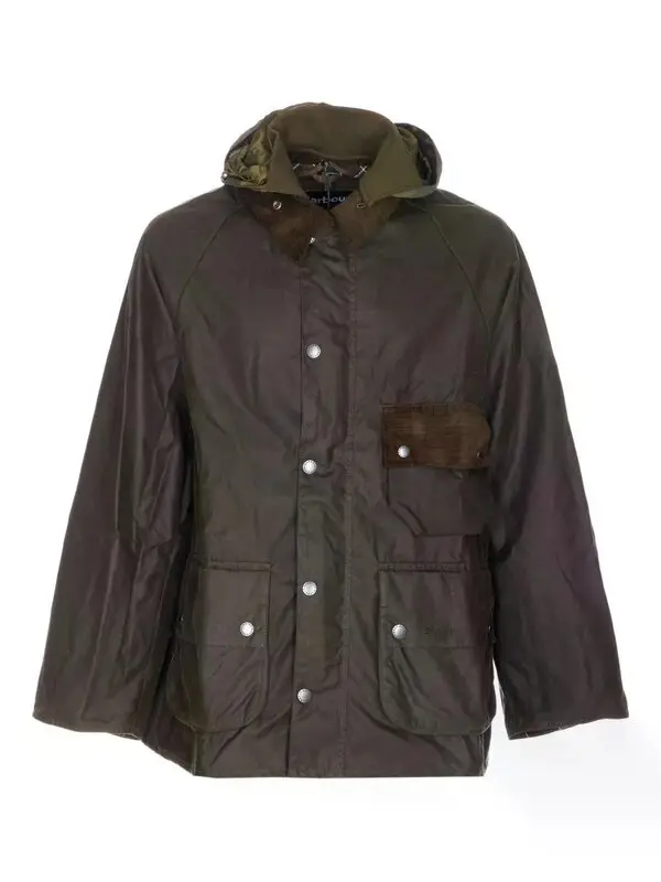 Barbour Solway Removable-hood Waxed Jacket