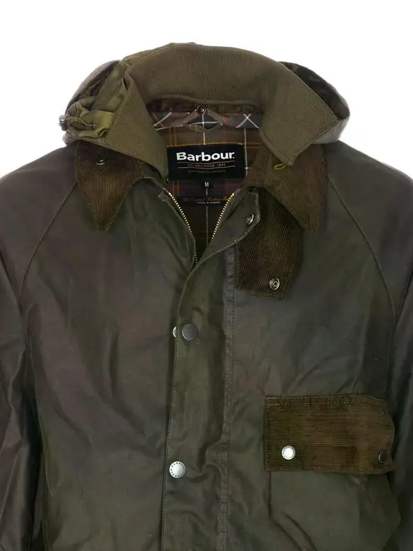 Barbour Solway Removable-hood Waxed Jacket
