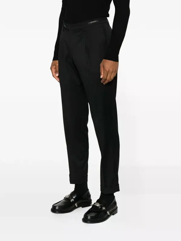 MICHAEL COAL Mc Frederick Pleated Cuffed Trousers