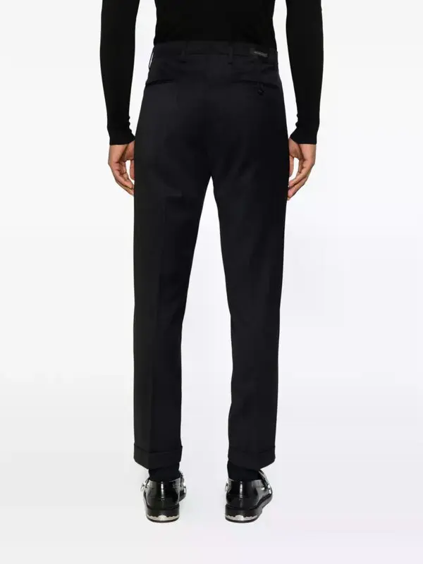 MICHAEL COAL Mc Frederick Pleated Cuffed Trousers