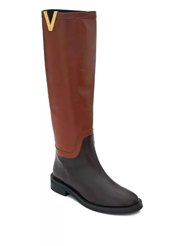 VIA ROMA 15 35mm Logo-detail Boots - Brown