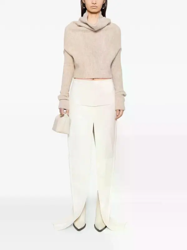 Rick Owens Sliced Skirt - Neutrals