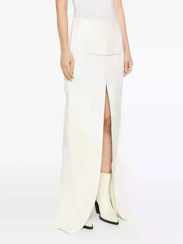 Rick Owens Sliced Skirt - Neutrals