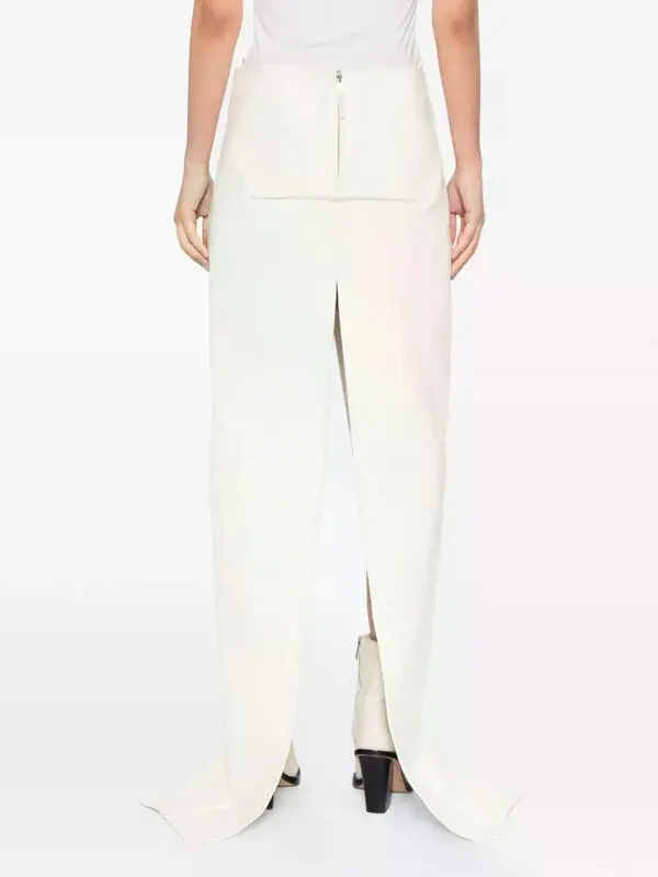 Rick Owens Sliced Skirt - Neutrals