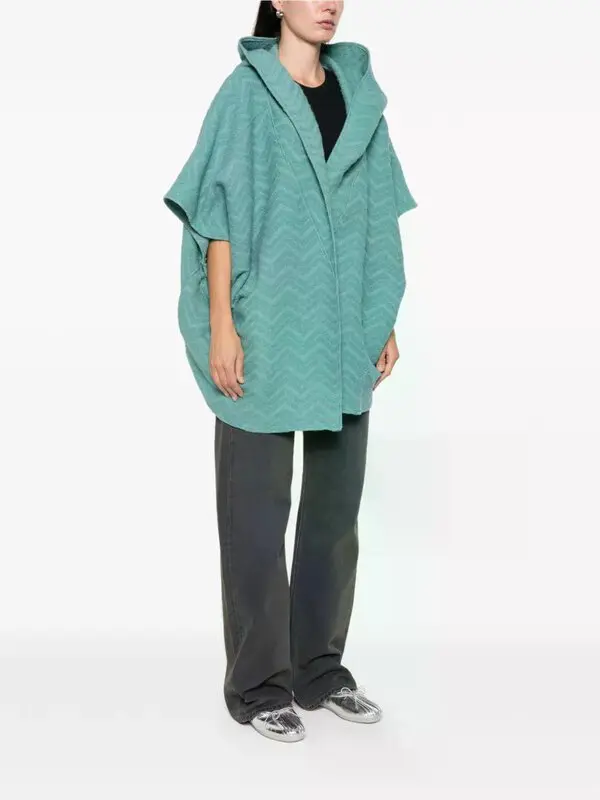 Missoni Hooded Cape - Green