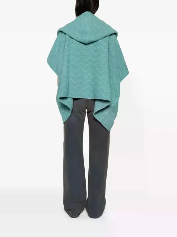 Missoni Hooded Cape - Green