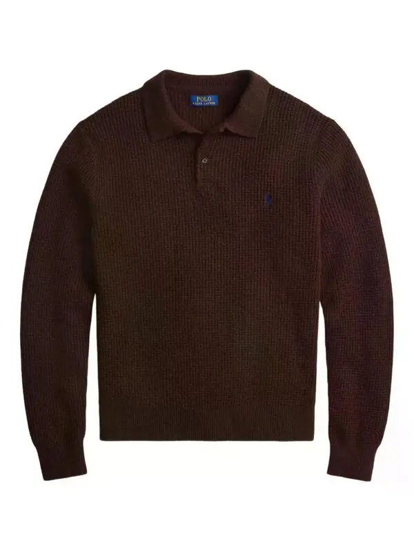 Polo Ralph Lauren Waffle-knit Polo-collar Sweater