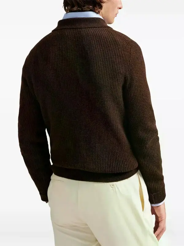 Polo Ralph Lauren Waffle-knit Polo-collar Sweater