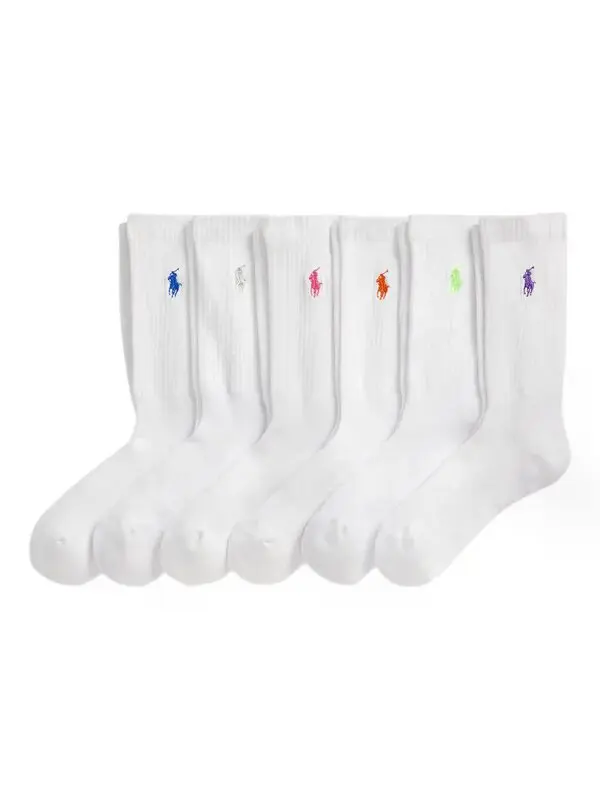 Polo Ralph Lauren Pony-embroidered Socks - White
