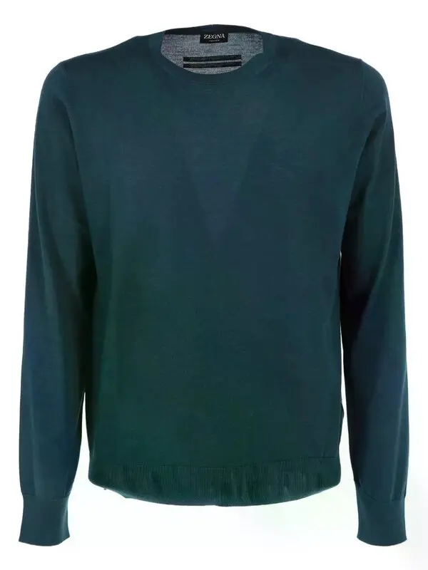 Zegna Cashseta Crew-neck Sweater - Green