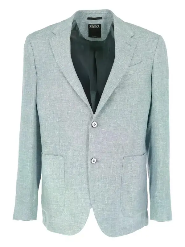 Zegna Single-breasted Blazer - Blue