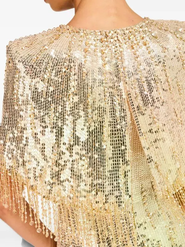 Jenny Packham Blake Sequin-embellished Maxi Dress - Gold