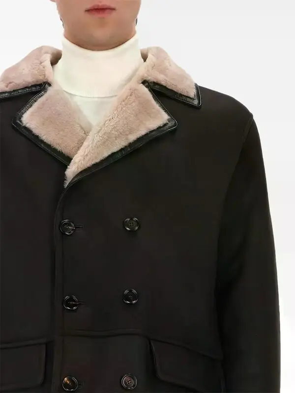 BOSS Fur Collar Double-breasted Jacket