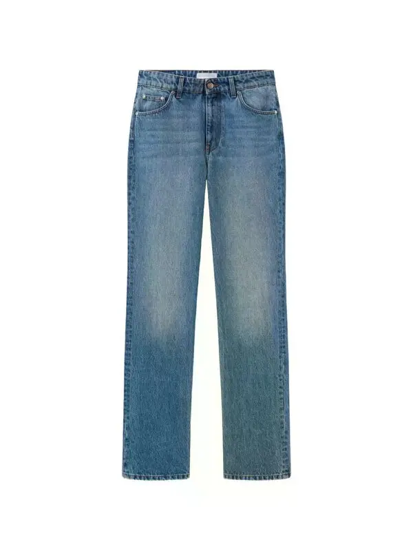 Stella McCartney Faded Straight Leg Jeans - Blue