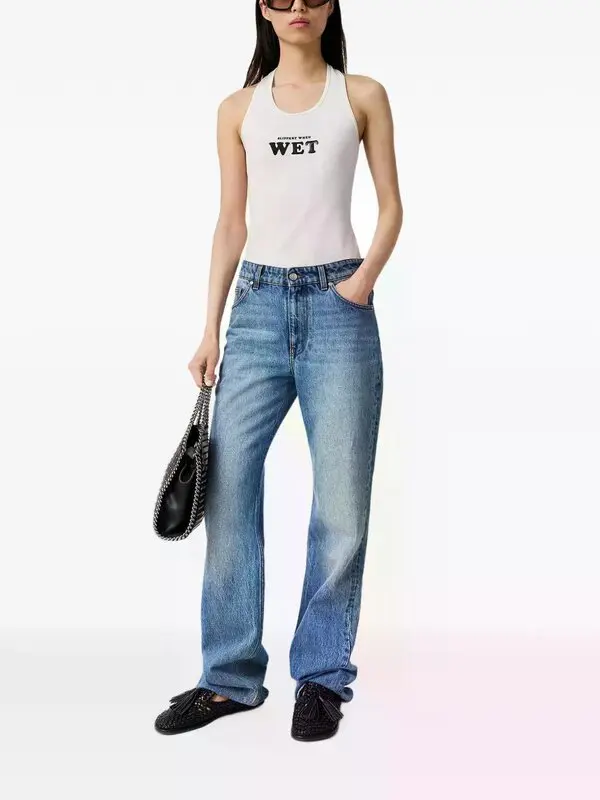 Stella McCartney Faded Straight Leg Jeans
