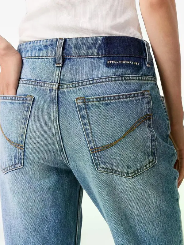 Stella McCartney Faded Straight Leg Jeans