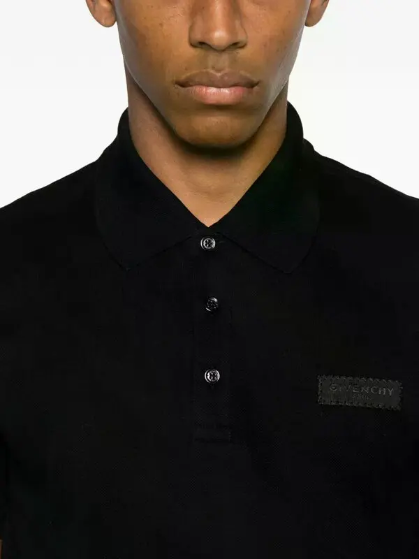 Givenchy Logo-patch Polo Shirt