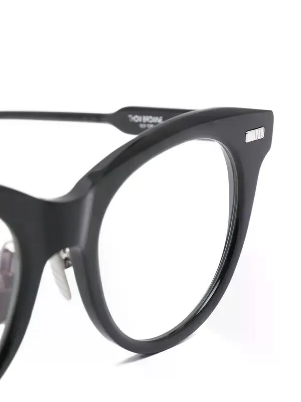 Thom Browne Round Frame Eyeglasses - Black