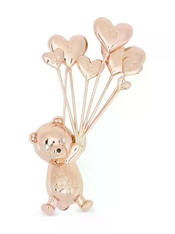 Max Mara Bear Brooch - Gold