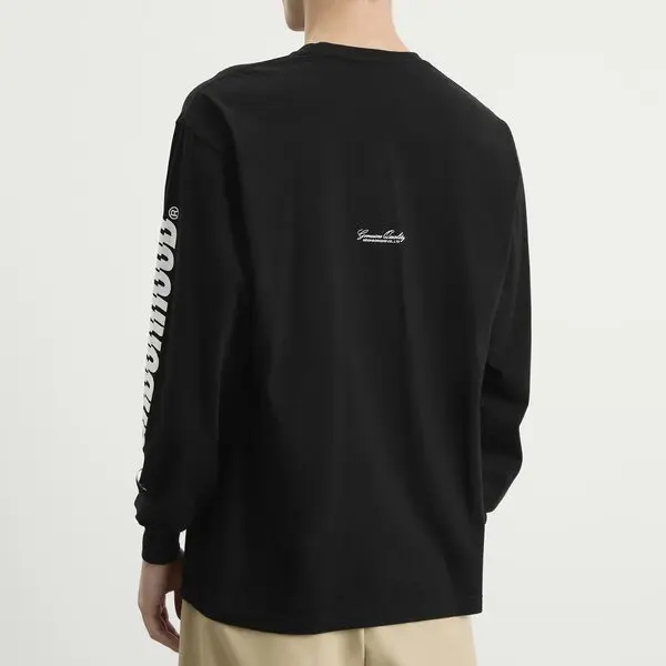NEIGHBORHOOD Ls-1 Distorted Logo Long Sleeve T-shirt - Black