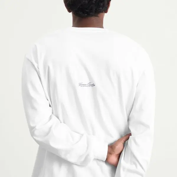 NEIGHBORHOOD Ls-1 Distorted Logo Long Sleeve T-shirt - White