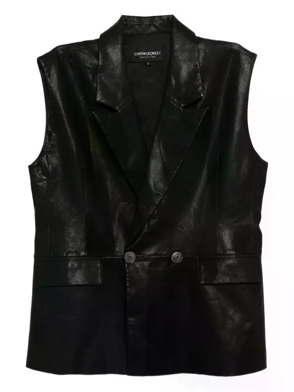 Cynthia Rowley Leather Waistcoat