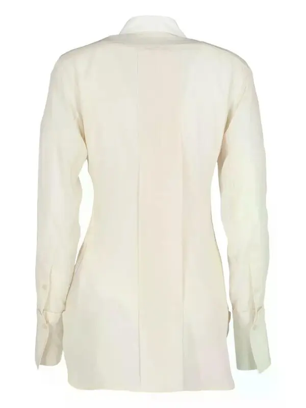 Victoria Beckham Contrast Placket Top