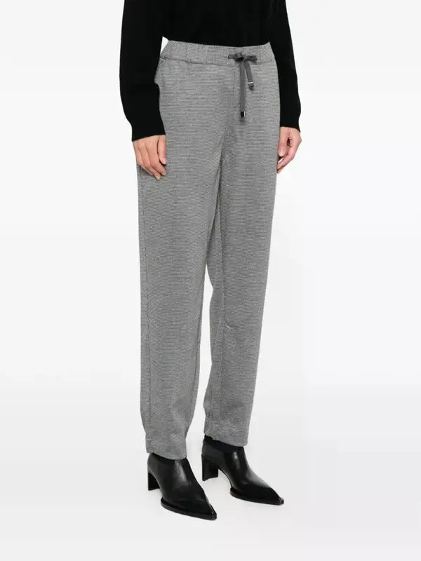 Marina Rinaldi Patterned Drawstring-waist Trousers