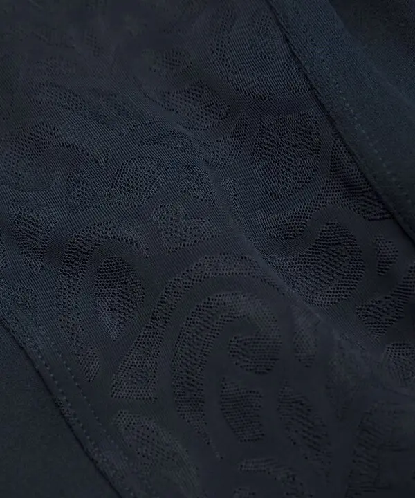 Lululemon Paisley Lace Overlay Tight 25 - True Navy