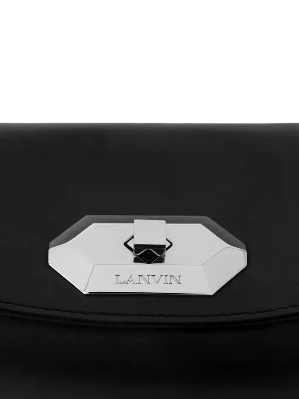 LANVIN Logo-plaque Clutch - Black